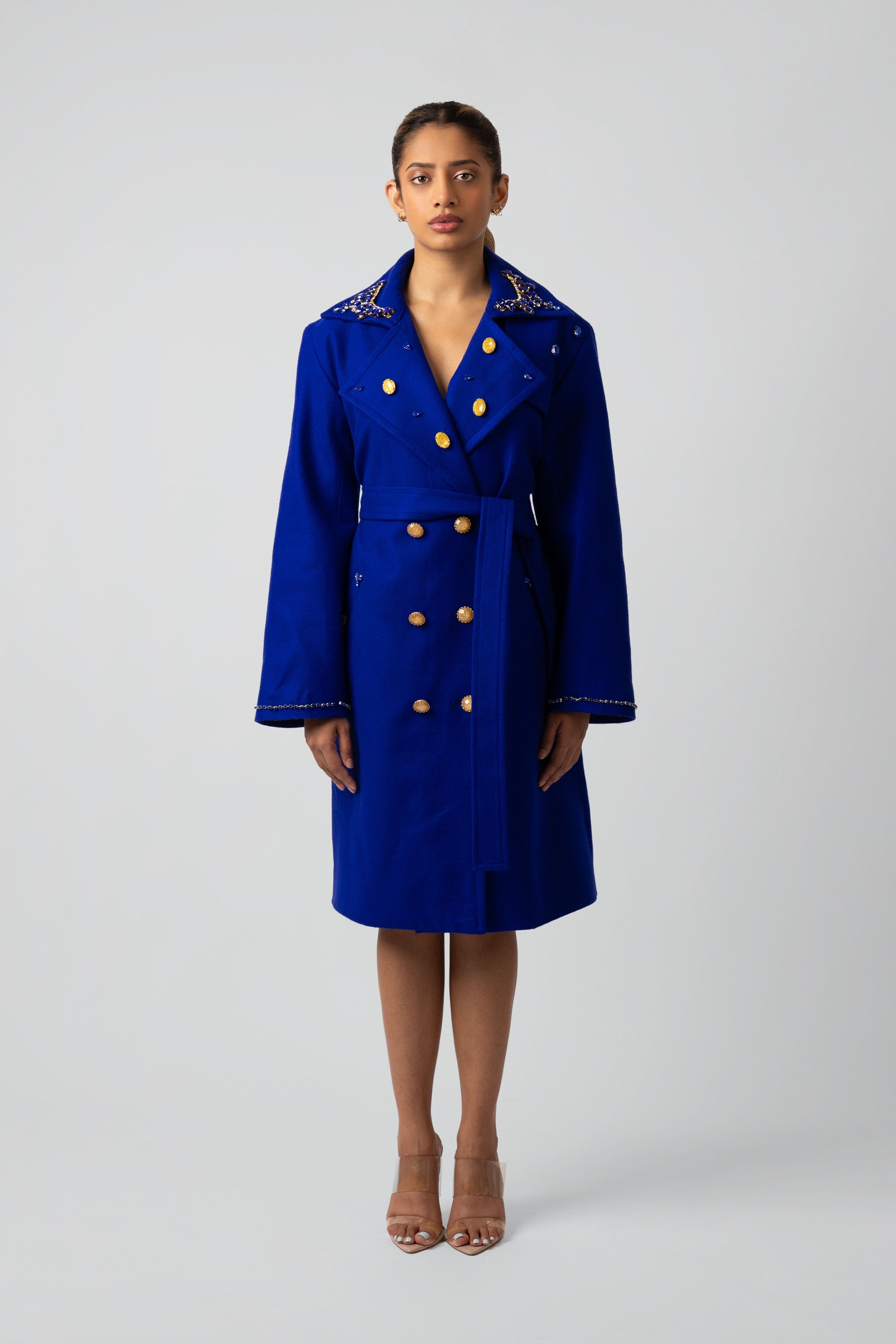 Ilya Indigo Wool Coat – Black Owned Everything