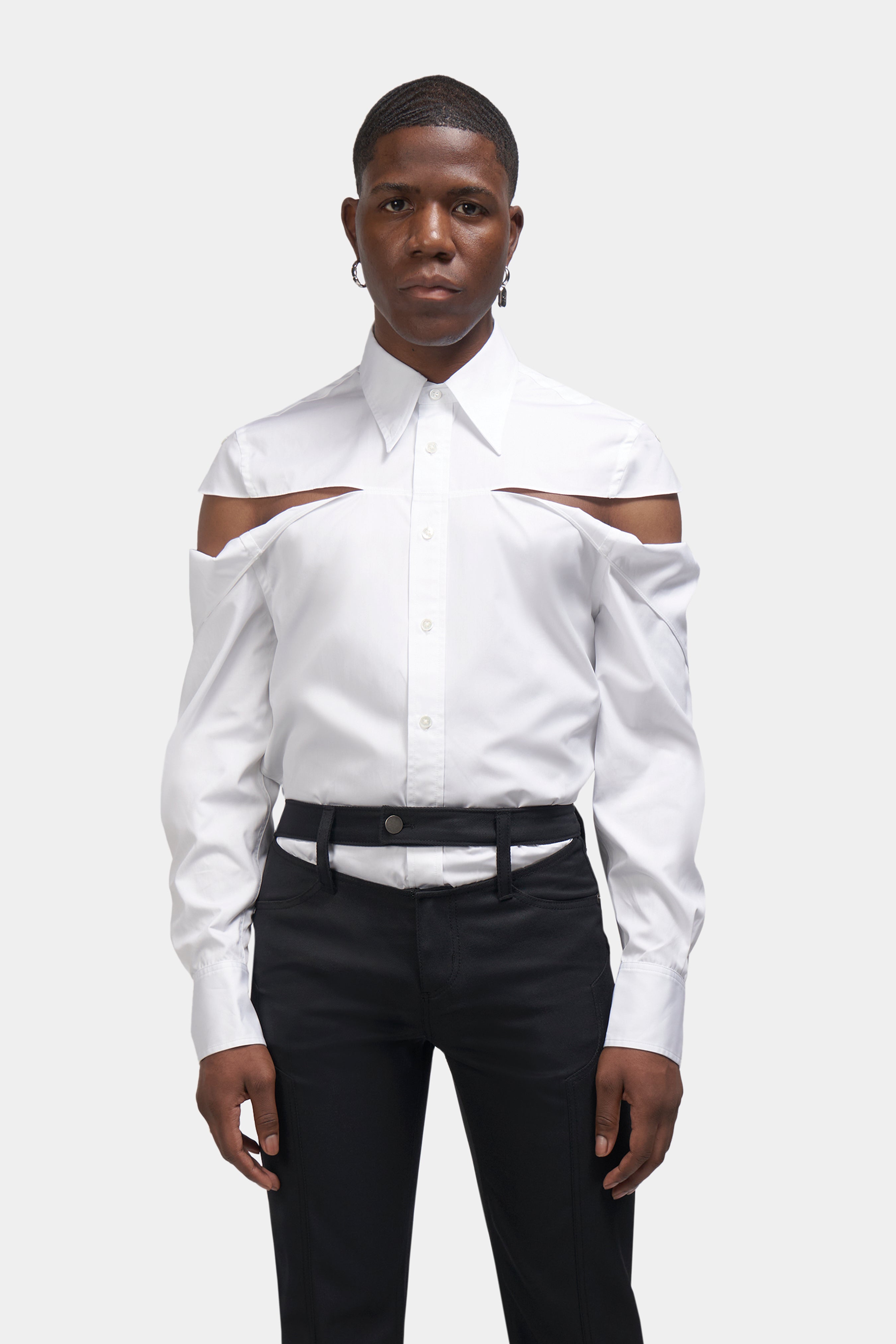White "Hanky" Button-Up – Black Owned Everything