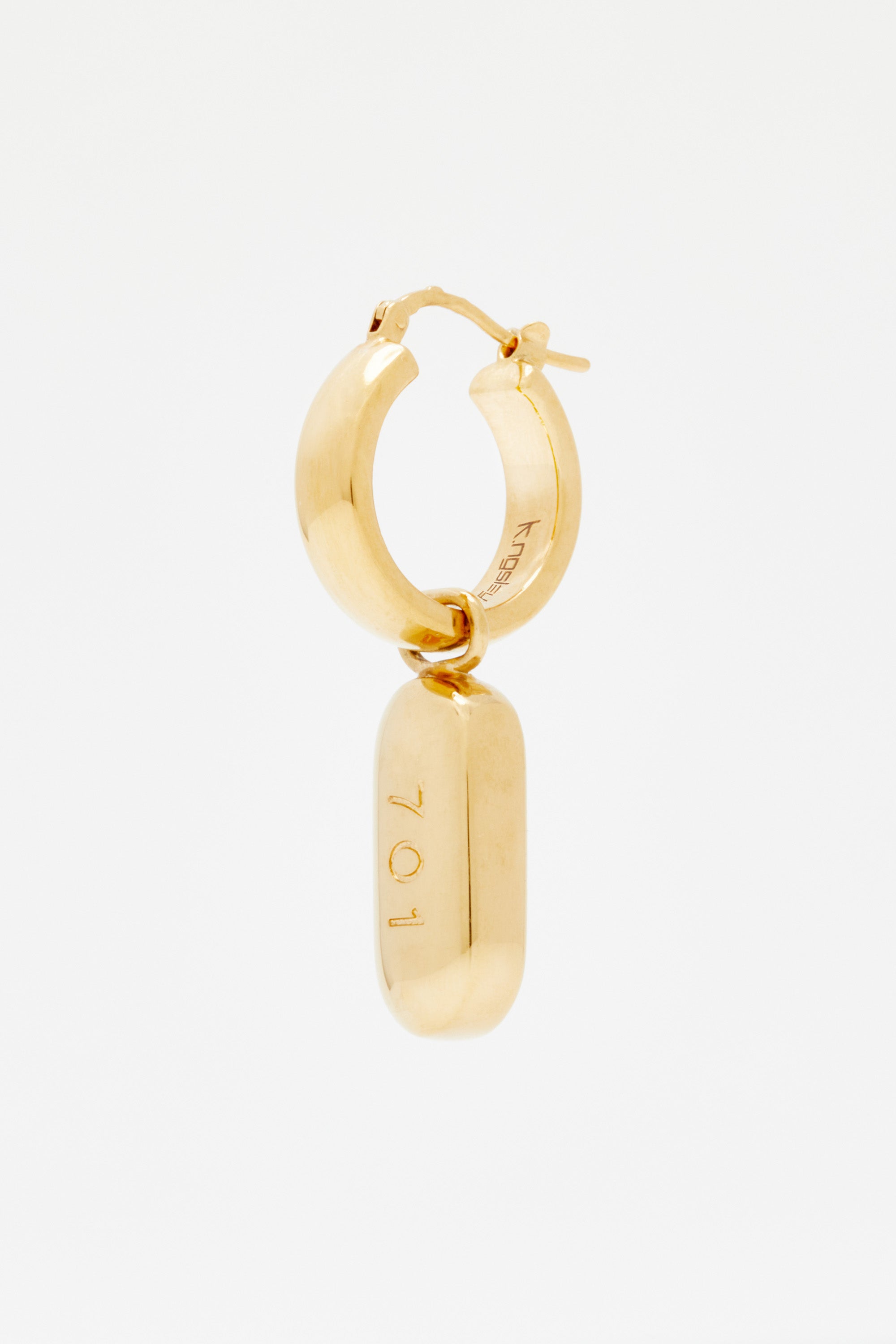 Gold "701" Drop Earrings – Black Owned Everything