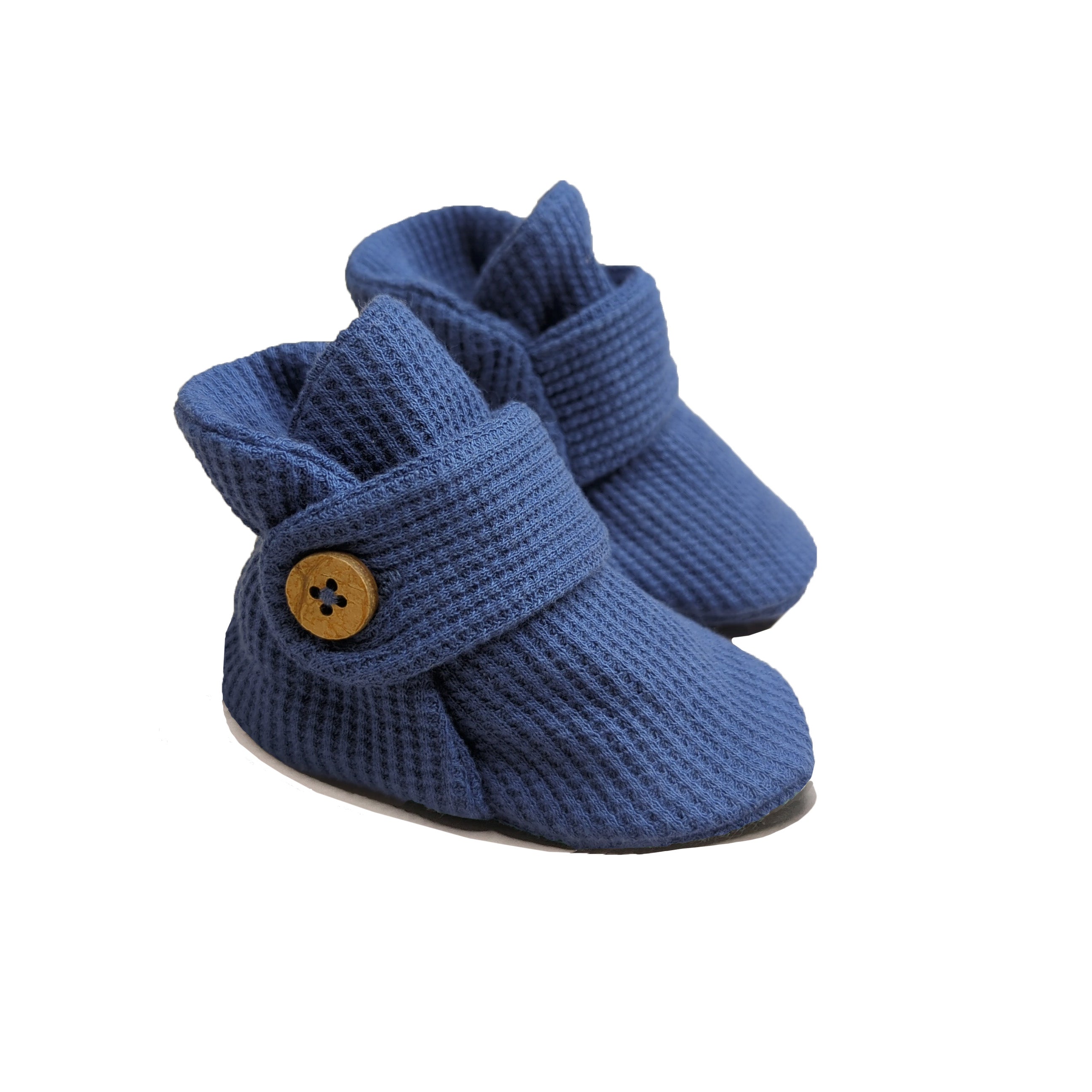 Organic Waffle Baby Booties | Slate – Black Owned Everything